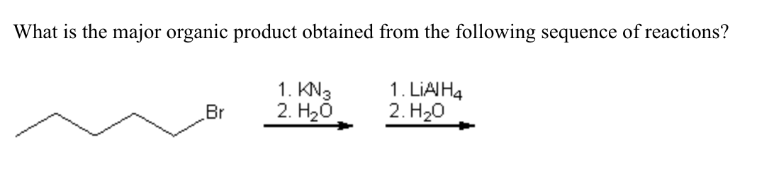 Solved What is the major organic product obtained from the | Chegg.com