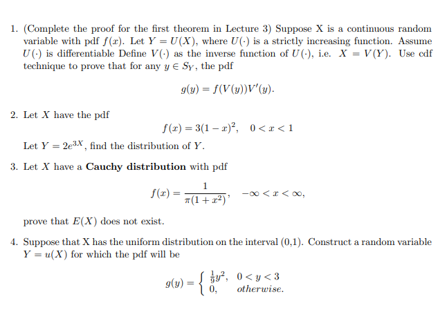 Solved (Complete the proof for the first theorem in Lecture | Chegg.com