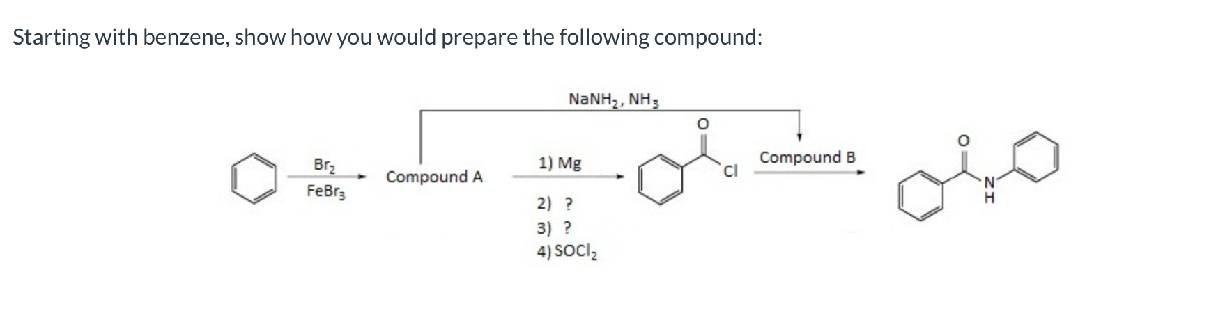 Solved Starting with benzene, show how you would prepare the | Chegg.com