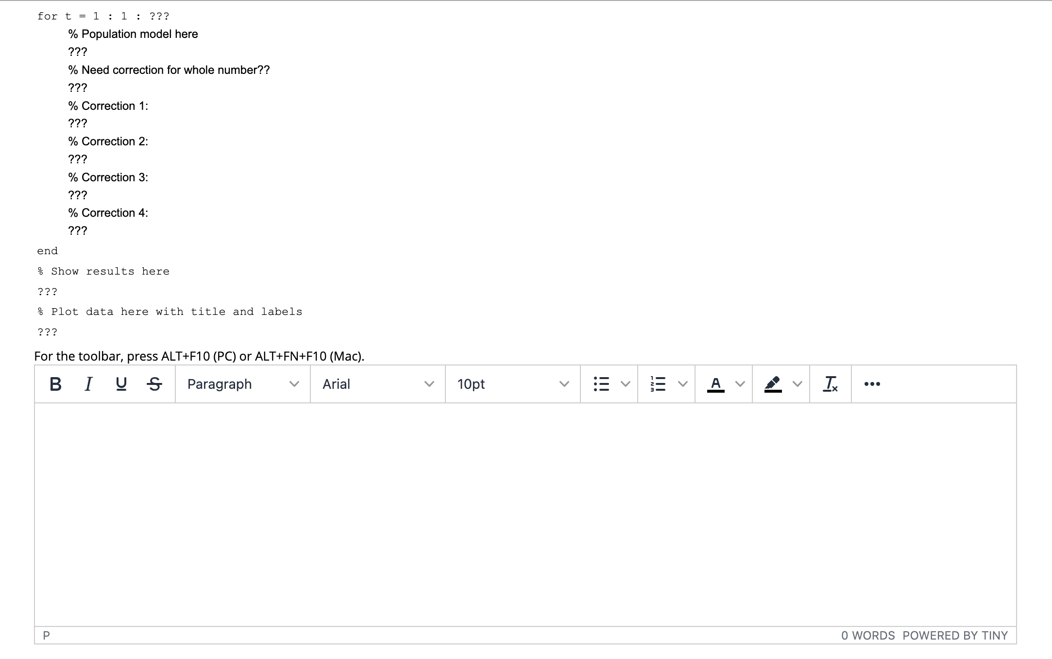 Solved The following program structure may be used as a | Chegg.com