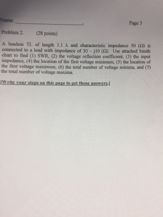 Solved A lossless TL of length 1.1 lambda and characteristic | Chegg.com