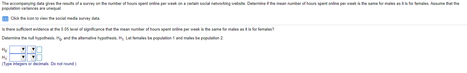 Solved The accompanying data gives the results of a survey | Chegg.com