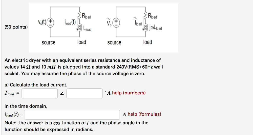 Solved load load (50 points) load ad jolload source load | Chegg.com