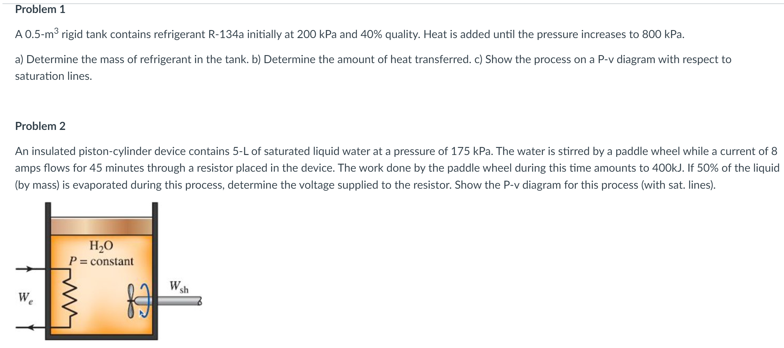 Solved A 0.5−m3 rigid tank contains refrigerant R−134a | Chegg.com