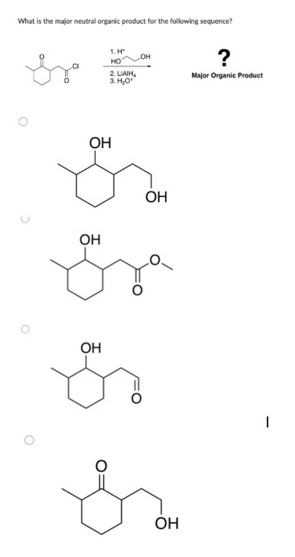 Solved What is the major neutral organic product for the | Chegg.com