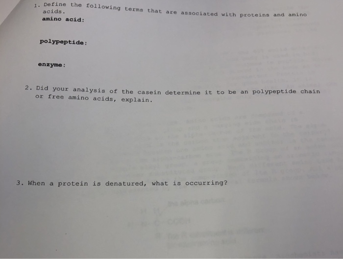 Solved 1. Define the foll owing terms that are associated | Chegg.com