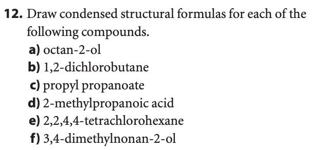 Solved I7. Write the IUPAC name for each compound.10. Draw | Chegg.com