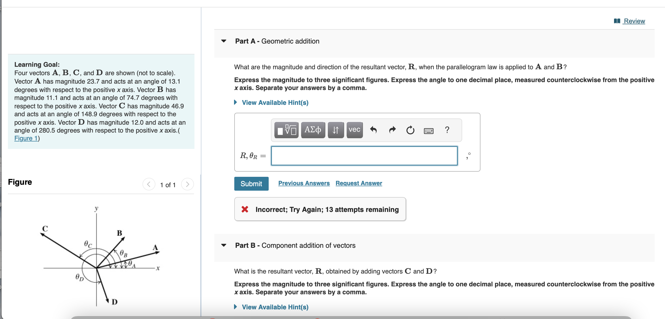 Solved Parts A and B | Chegg.com