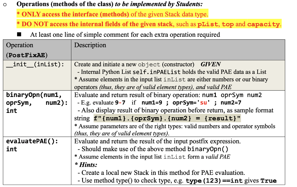 Solved Develop a Stack-Based Application of evaluating | Chegg.com