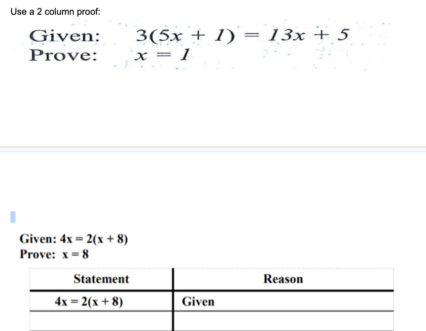 Distributive Property Addition Property of Equality | Chegg.com