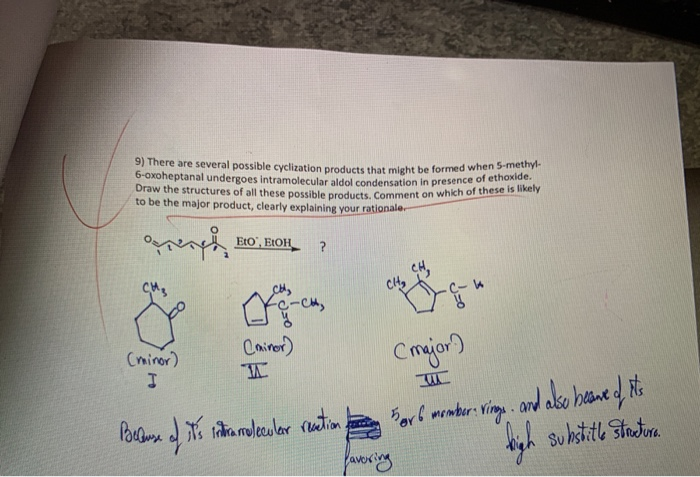 Solved There are several possible cyclization products that | Chegg.com