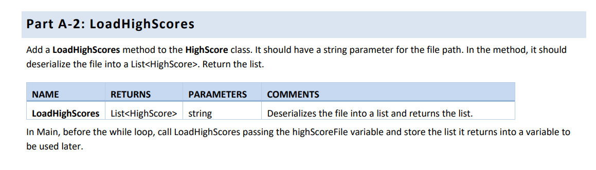 Solved In C#, using Visual Studios. // PART A-2: | Chegg.com Solved In C#, using Visual Studios. // PART A-2: | Chegg.com