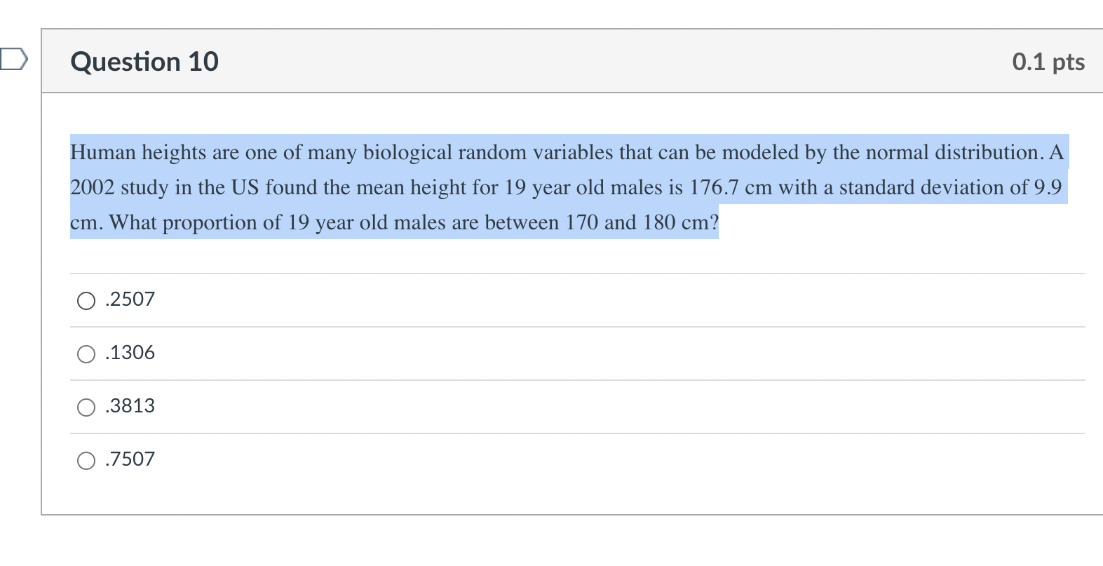 Solved Human heights are one of many biological random | Chegg.com