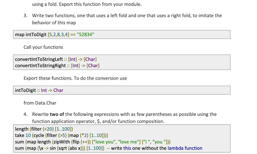 Solved CS 360 Lab two Programming Languages: Haskell Learn | Chegg.com
