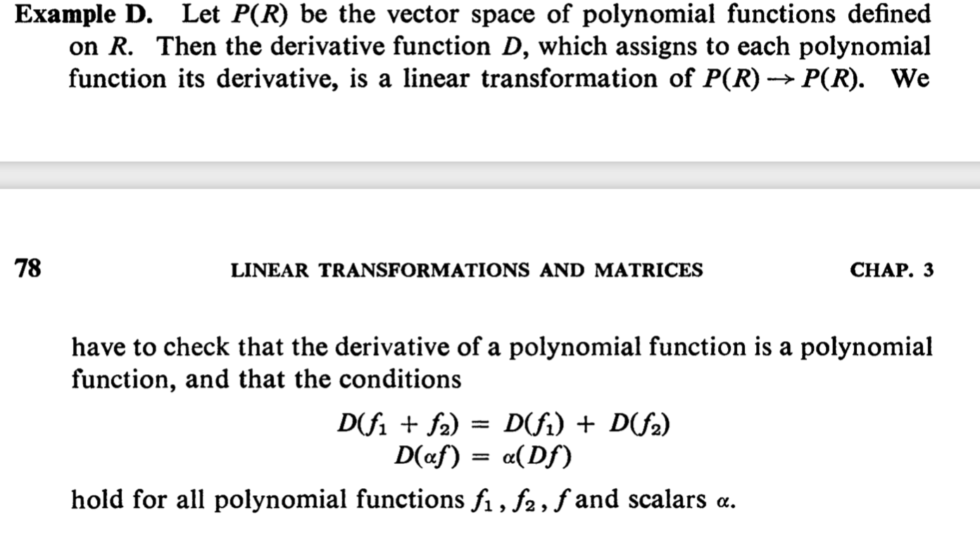 Solved 3. Let V be the space of all polynomial functions | Chegg.com
