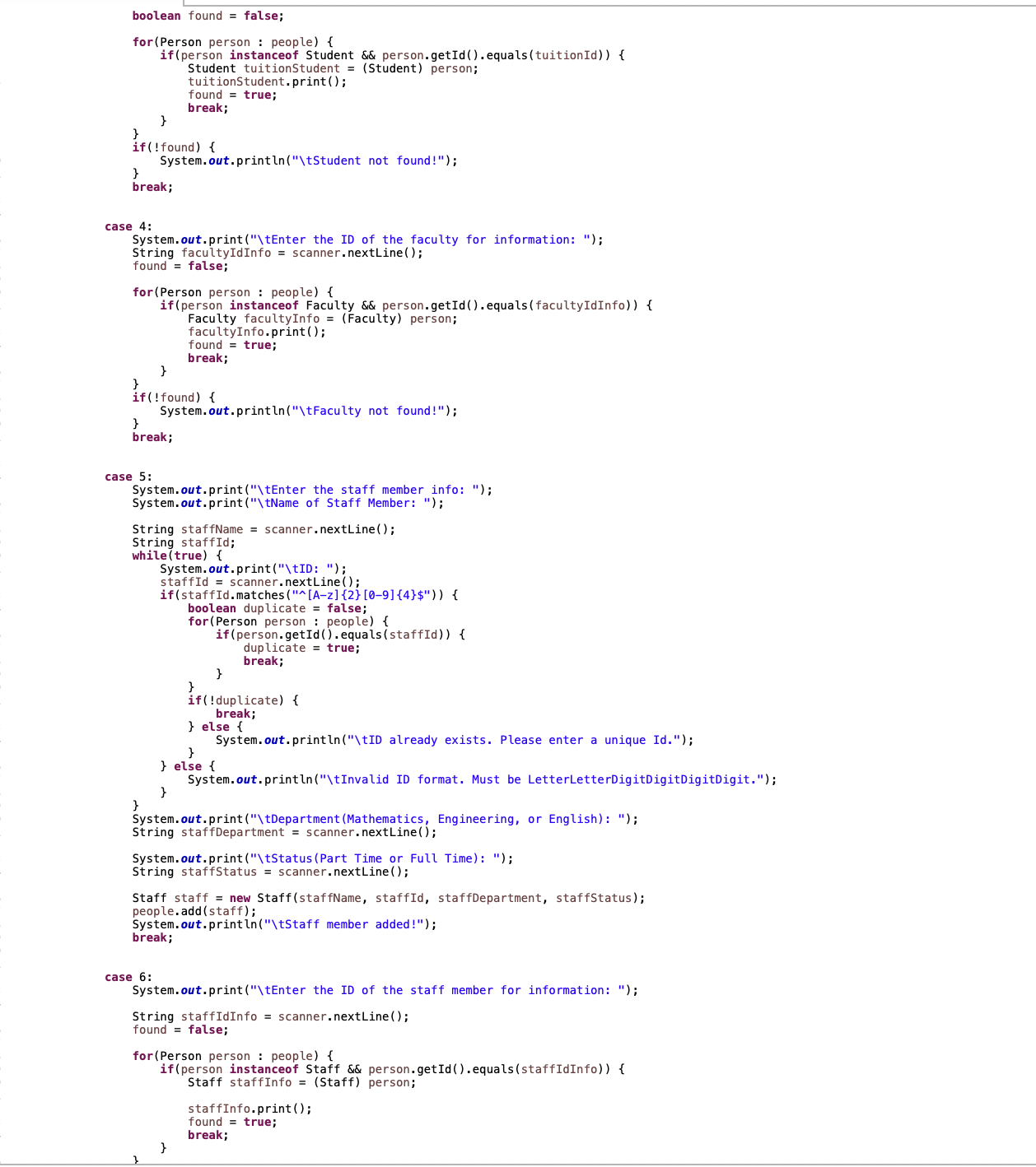 Solved IN JAVA ONLY PLEASE!CAN SOMEONE HELP ME UPDATE MY | Chegg.com