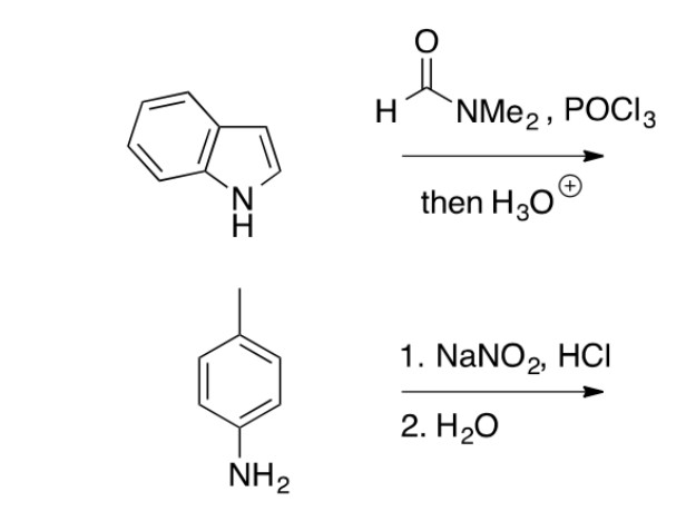 Solved NMe2, POCI3 H then H30 1. NaNO2, HCI 2. H20 NH2 ZI | Chegg.com