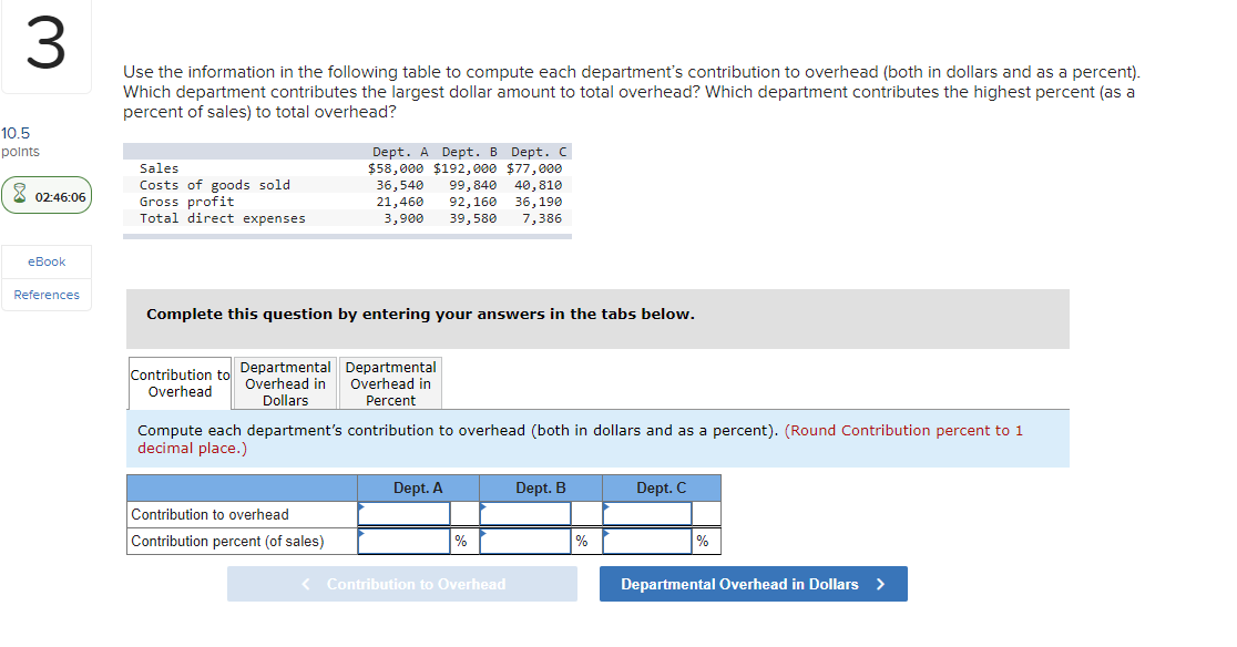 Solved Use the information in the following table to compute | Chegg.com