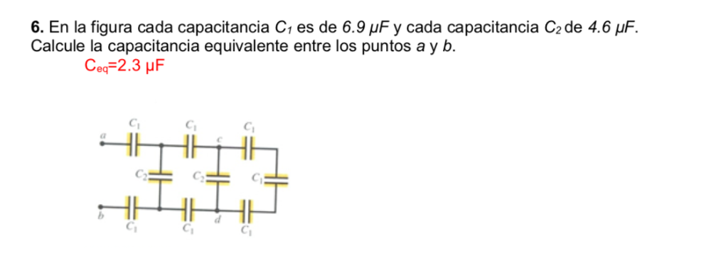 Solved In the figure each capacitance C1 is 6.9 μF and each | Chegg.com