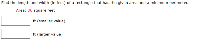 Solved Find the length and width (in feet) of a rectangle | Chegg.com