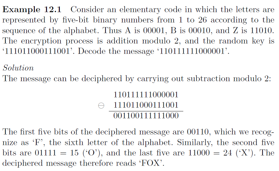 Solved 12.1) Decode the message: | Chegg.com