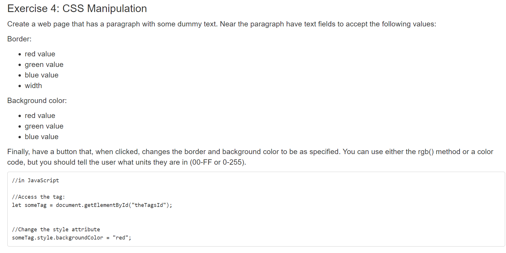 Solved Create a web page that has a paragraph with some | Chegg.com