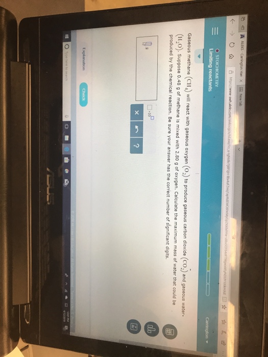 Solved Han X New tab Limiting reactants Gaseous methane (CH) | Chegg.com