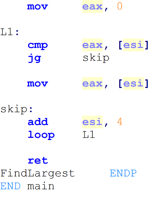 Solved Create a procedure called FindLargest that receives | Chegg.com
