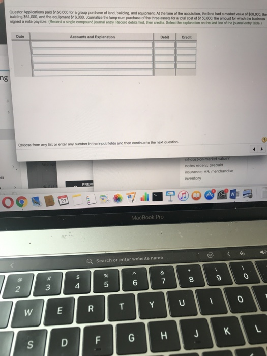 Solved Questor Applications paid $150,000 for a group | Chegg.com