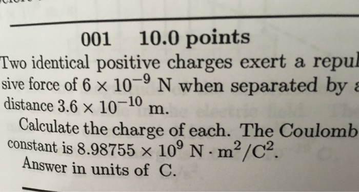Solved Two identical positive charges exert a repulsive | Chegg.com