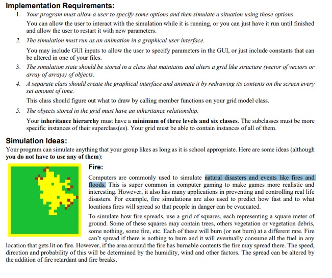 Solved Implementation Requirements: 1. Your program must | Chegg.com