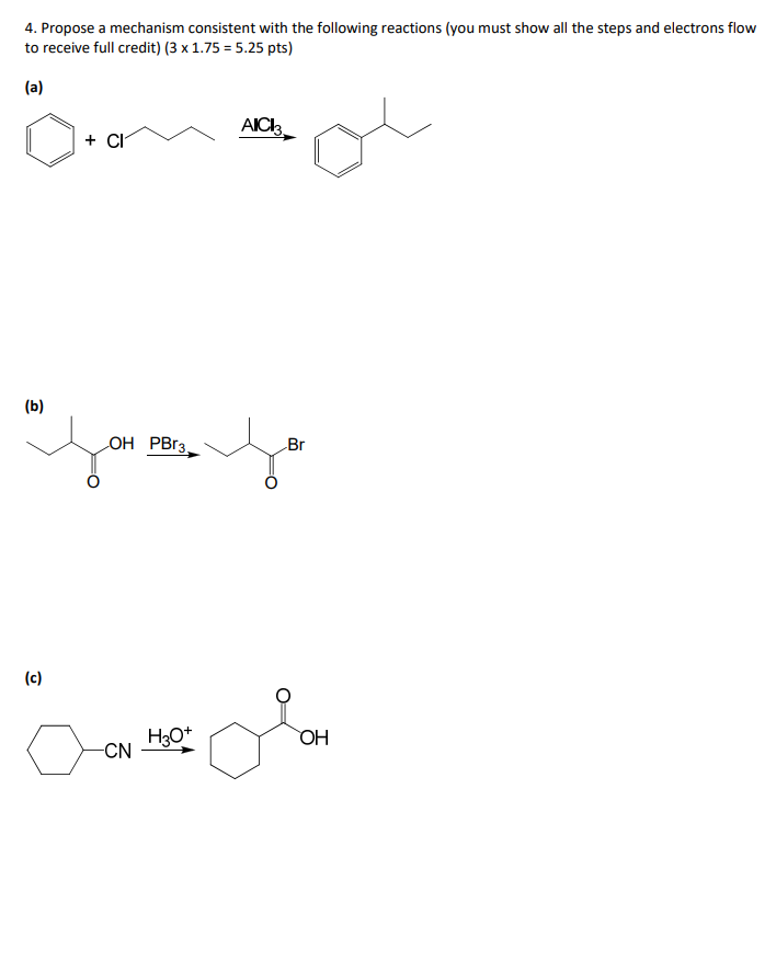 Solved 4. Propose a mechanism consistent with the following | Chegg.com