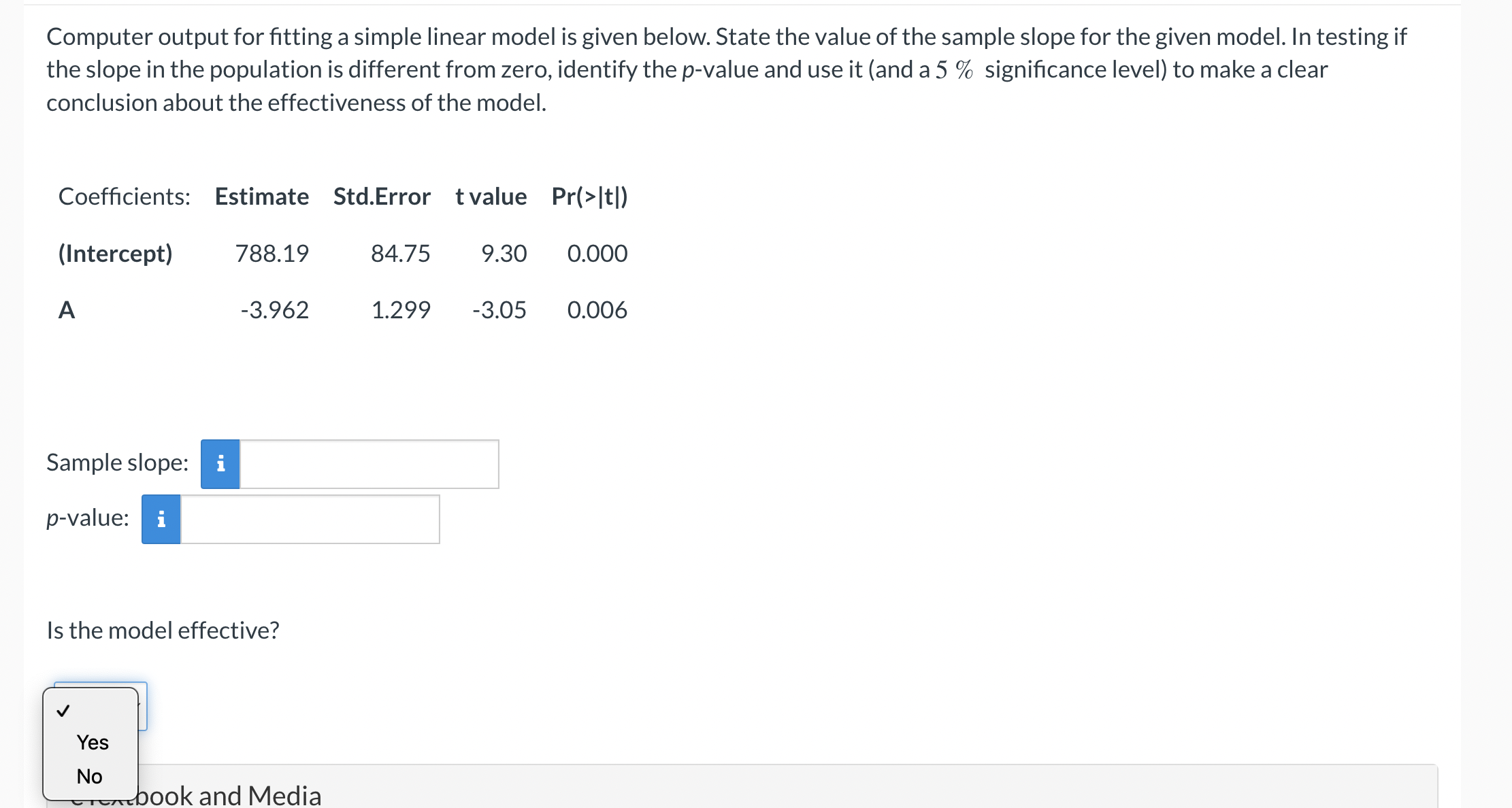 Solved Computer output for fitting a simple linear model is | Chegg.com