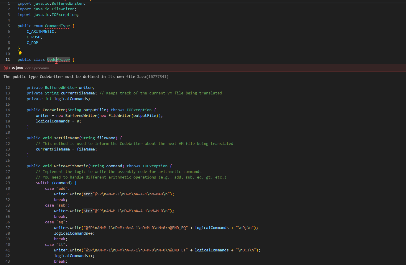 Solved how i'm i suppose to get rid of the erro sign for my | Chegg.com