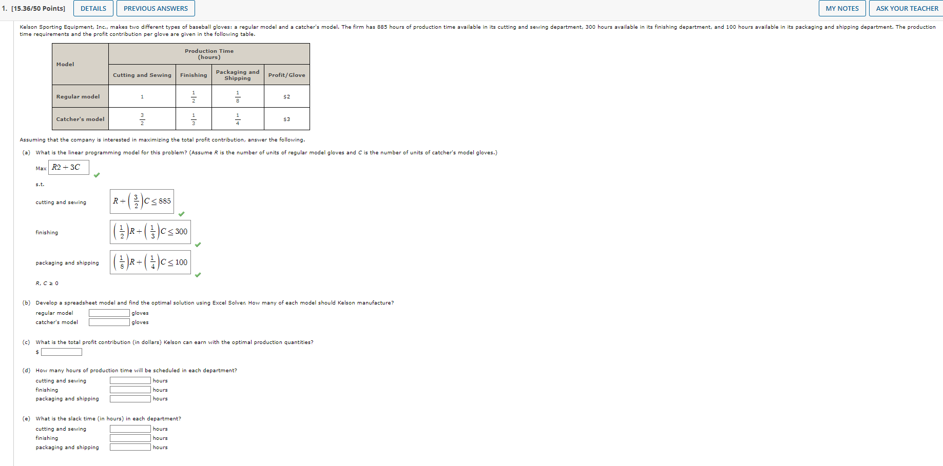 Solved (b) Develop a spreadsheet model and find the optimal | Chegg.com