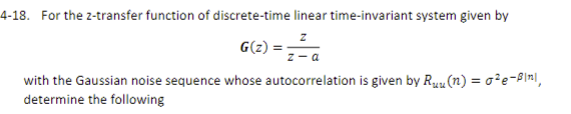 18. For the z-transfer function of discrete-time | Chegg.com