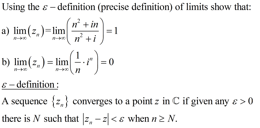 Solved Using the ε - definition (precise definition) of | Chegg.com
