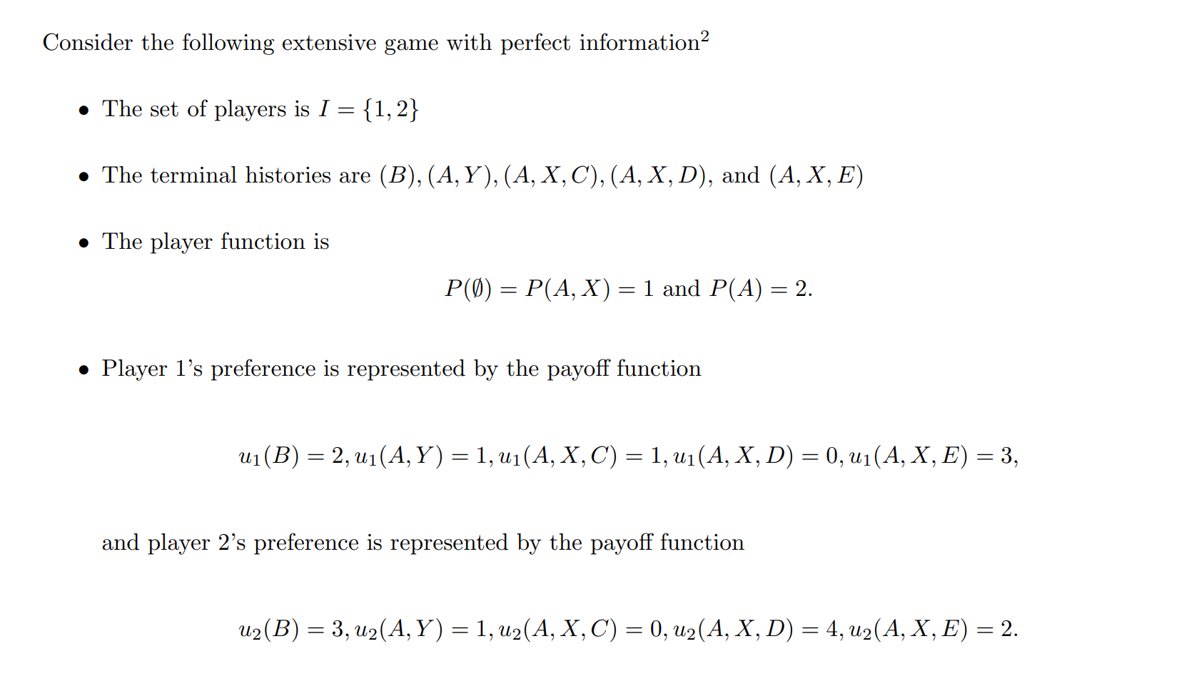 Solved Consider the following extensive game with perfect | Chegg.com