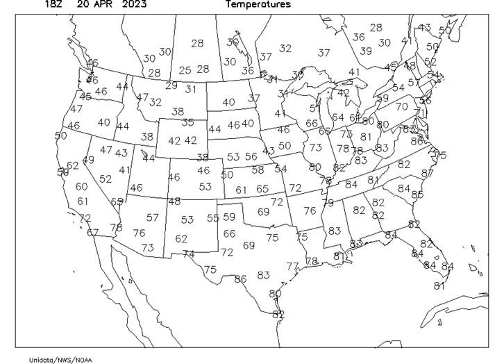 What are the isotherms on the map below, using a 10 | Chegg.com