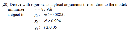 Solved [20] Derive with rigorous analytical arguments the | Chegg.com