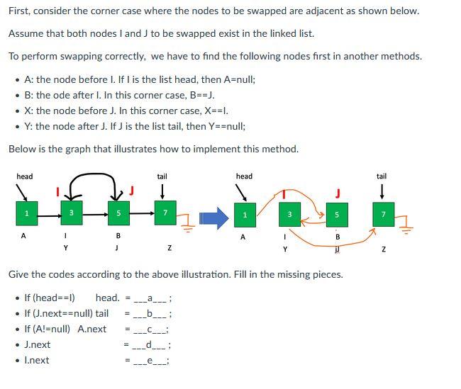 Solved First, consider the corner case where the nodes to be | Chegg.com