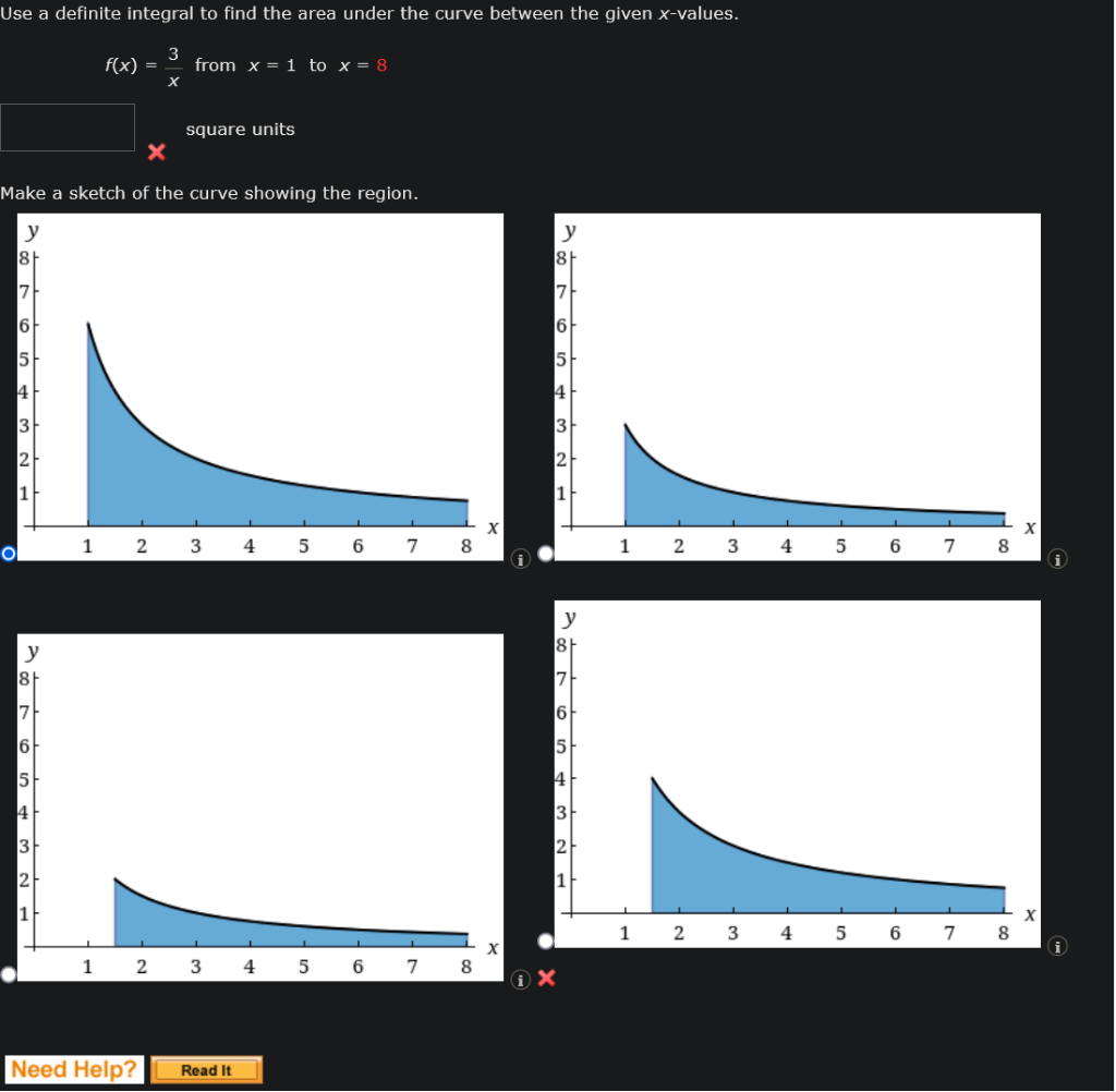 Solved Use a definite integral to find the area under the | Chegg.com