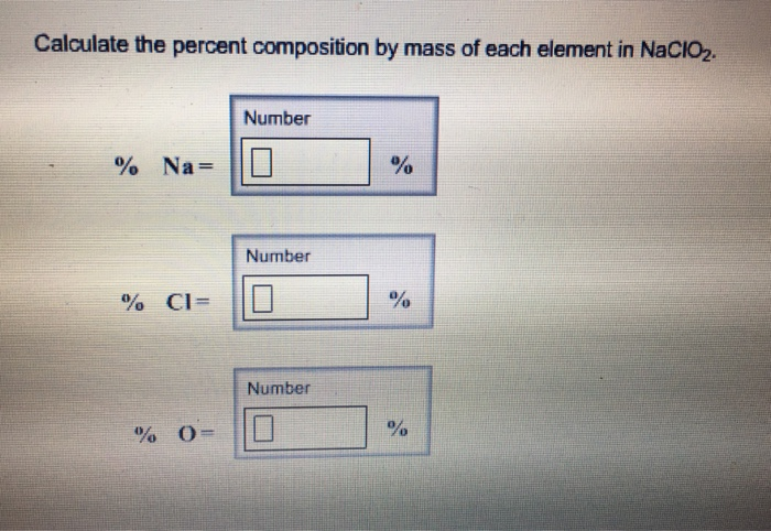 Solved Calculate the percent composition by mass of each | Chegg.com