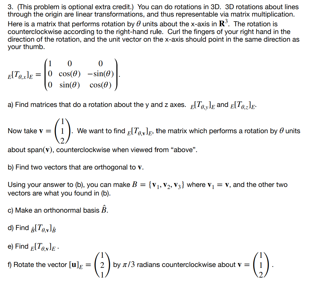3. (This problem is optional extra credit.) You can | Chegg.com