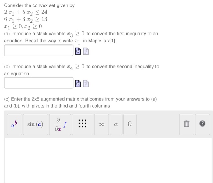 Solved Consider the convex set given by 6 3 z2 2 13 (a) | Chegg.com
