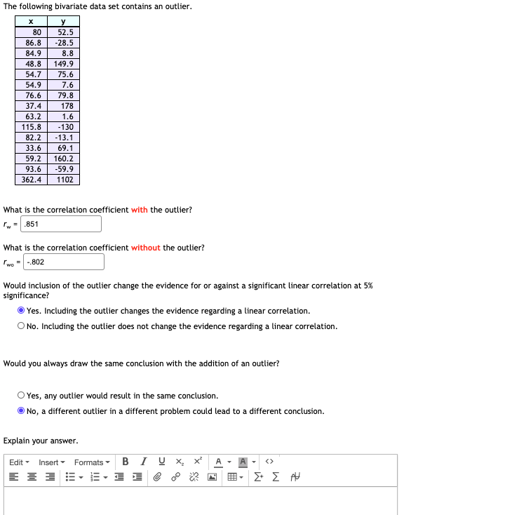 Solved ***********PLEASE ONLY ANSWER THE "EXPLAIN YOUR | Chegg.com