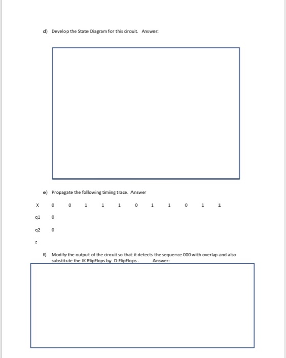 Solved Problem #1 Given the following sequence detector: 2 | Chegg.com