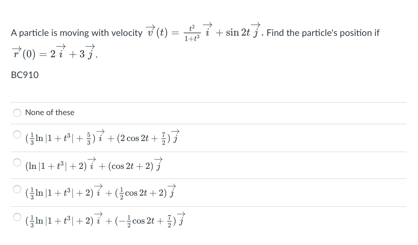 Solved A particle is moving with velocity | Chegg.com
