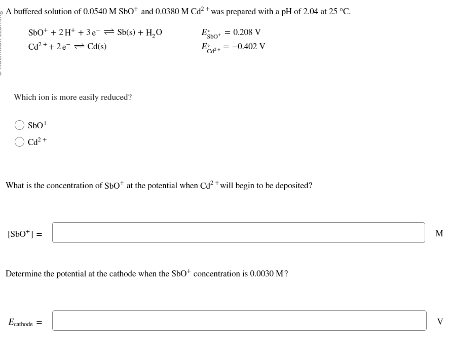 Solved A buffered solution of \\( 0.0540 \\mathrm{M} | Chegg.com