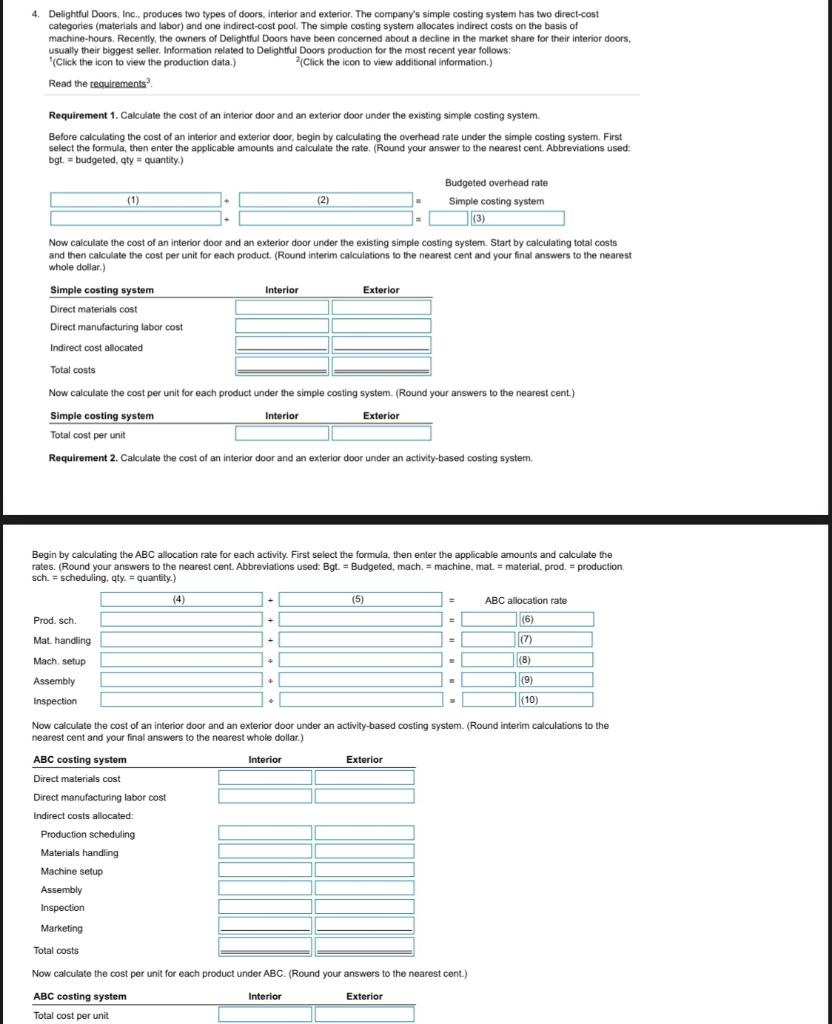Solved 1: Data Table \begin{tabular}{lrrr} & | Chegg.com